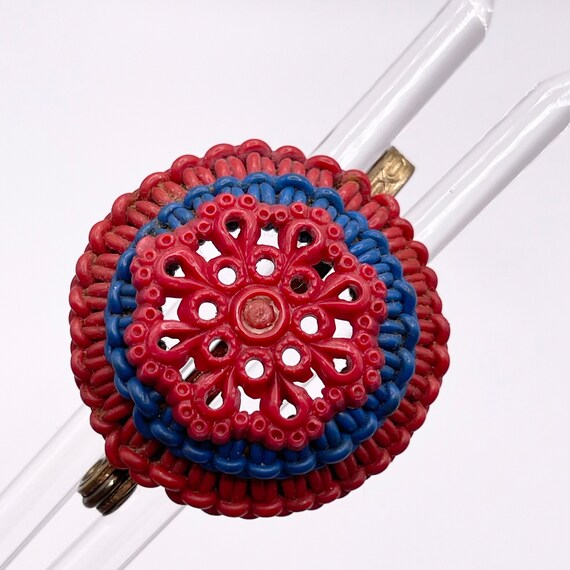 Original 1940's Red and Blue Wartime Make Do and Mend… - Gem