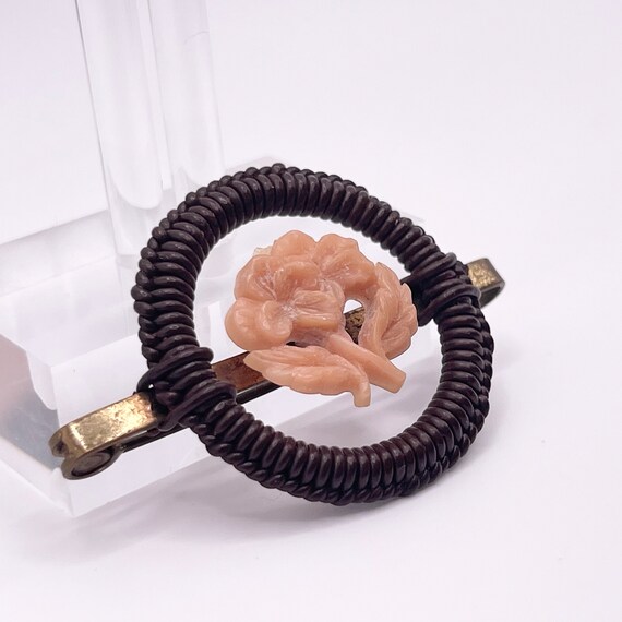 Original 1940's Brown and Peach Wartime Make Do and M… - Gem