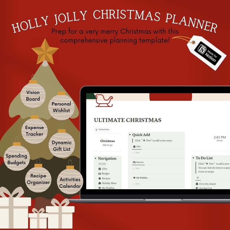 Christmas Planner - Etsy