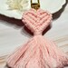 Tassel Heart Keychain--macrame Heart Keychain--love Keychain--bag and ...