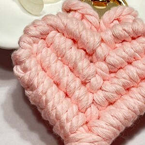 Tassel Heart Keychain--macrame Heart Keychain--love Keychain--bag and ...