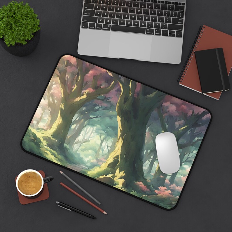 Anime Desk Mat Anime, Forest Desk Mat, Cute Desk Mat Cute, Anime ...