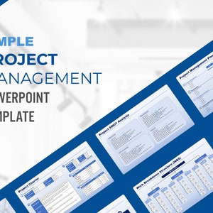 Simple Project Management Presentation Template - Etsy