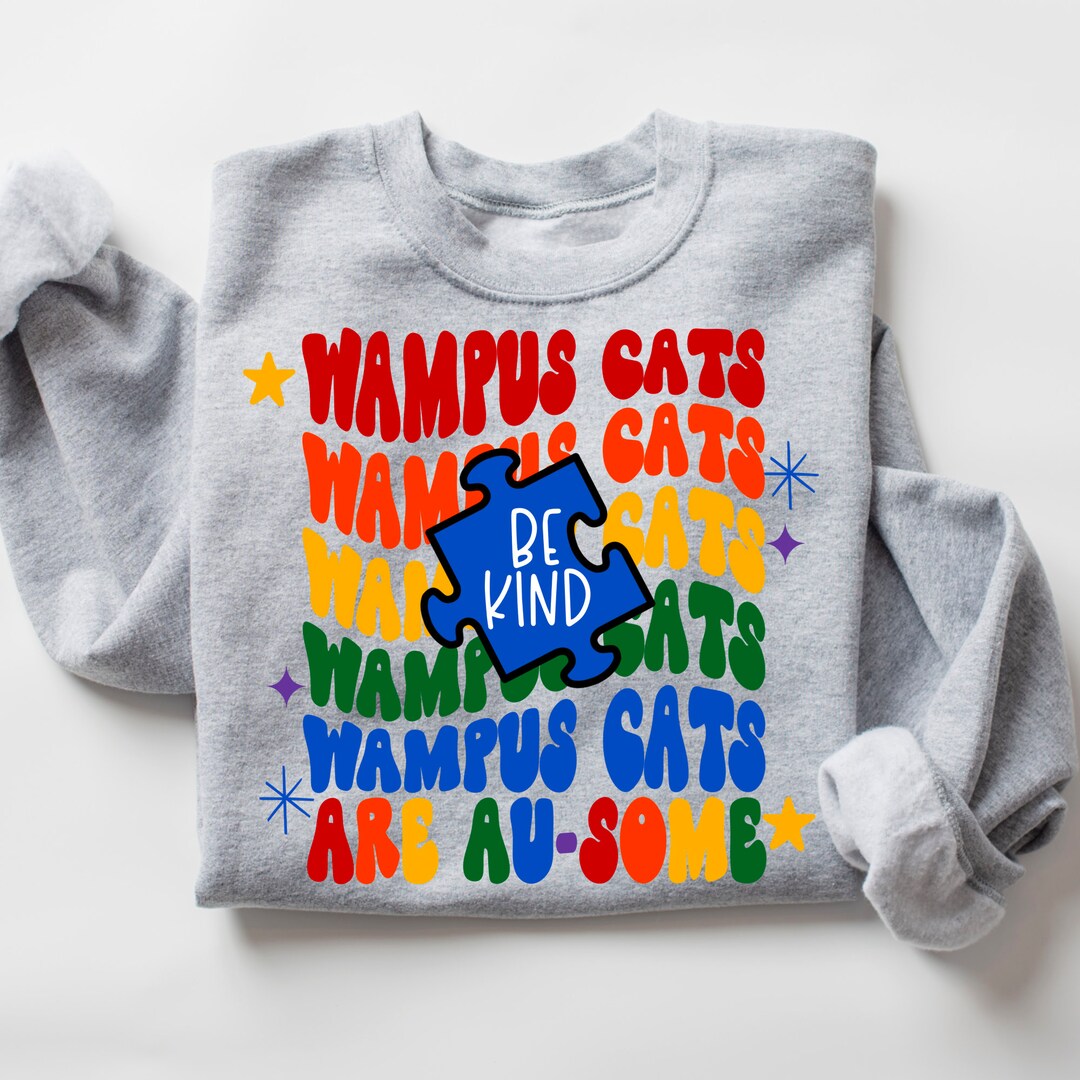 CATS Mascot Autism Awareness Mascot Digital Design, Be Kind Mascot Png ...