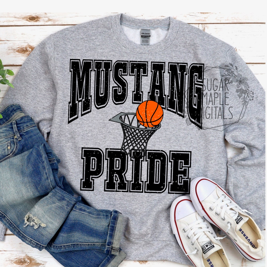 Mustang Basketball Game Day Mascot Digital Design, Baskeball, Design ...