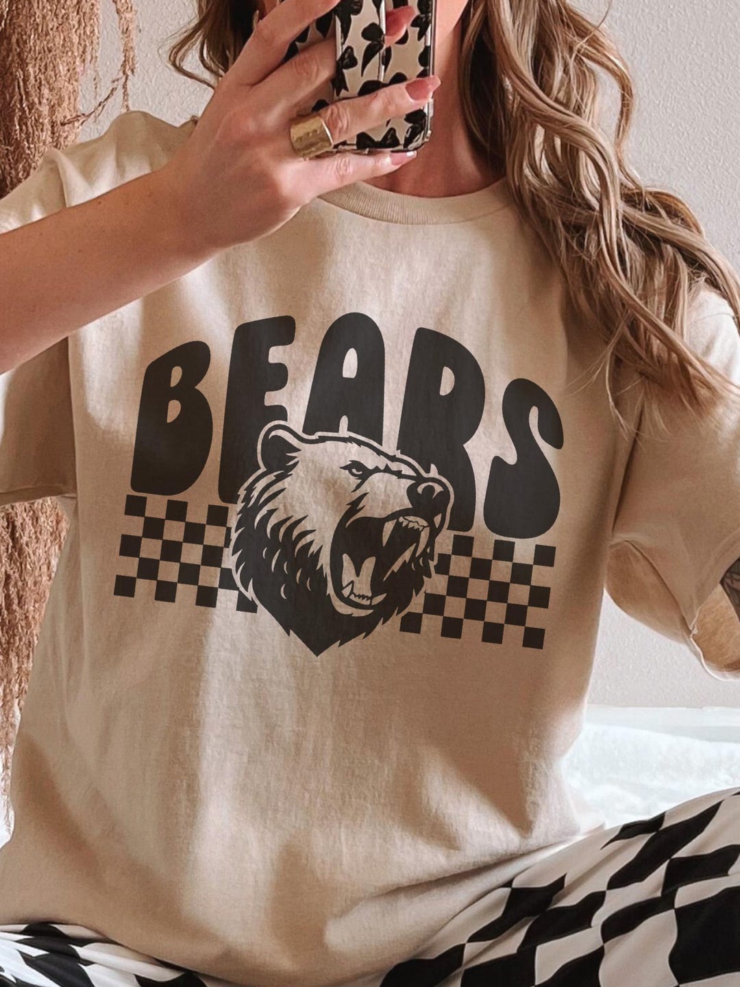 Bears Mascot Shirt, Bear School Spirit Tee, Retro Mascot T-shirt ...