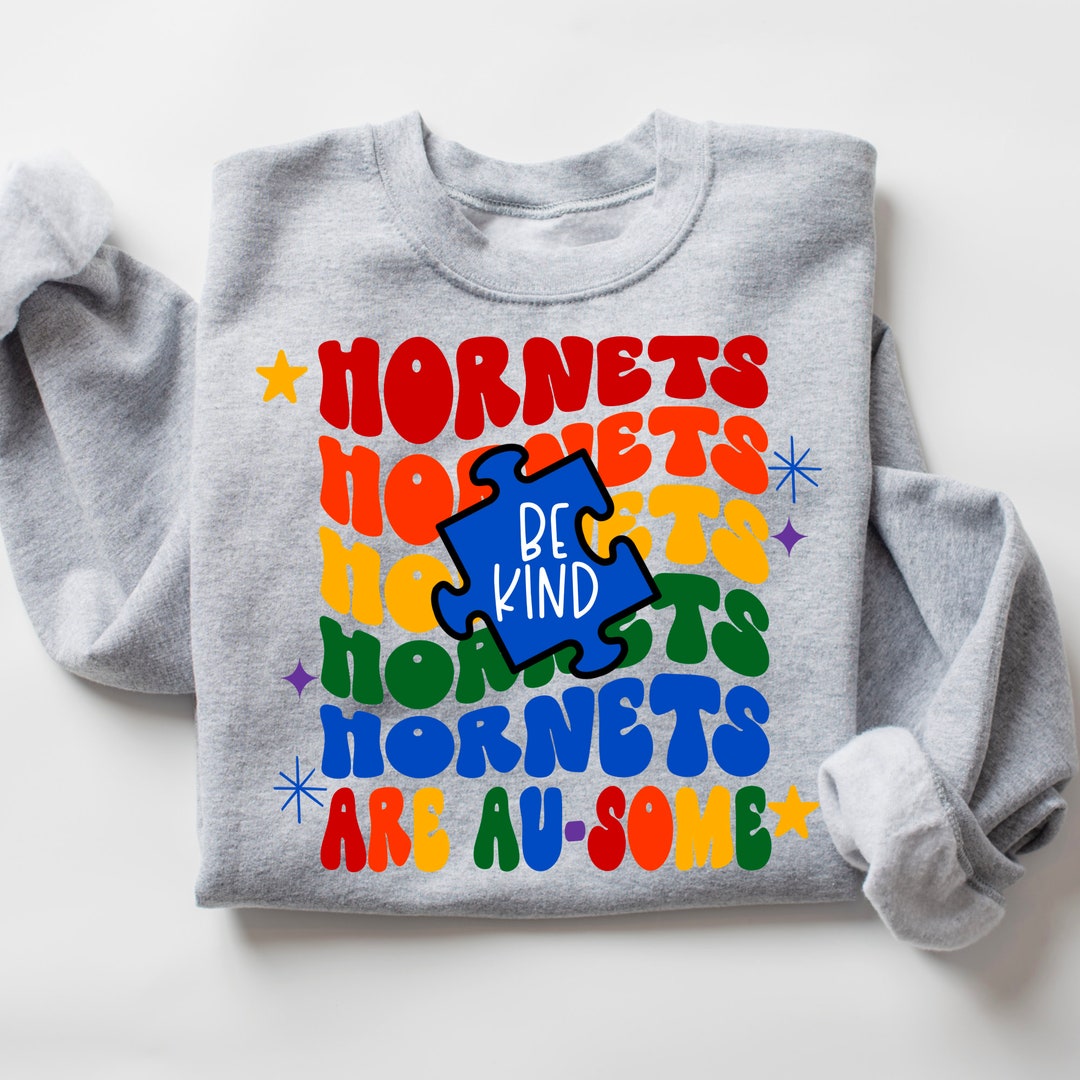 Hornets Autism Awareness Mascot Digital Design, Be Kind Mascot Png ...