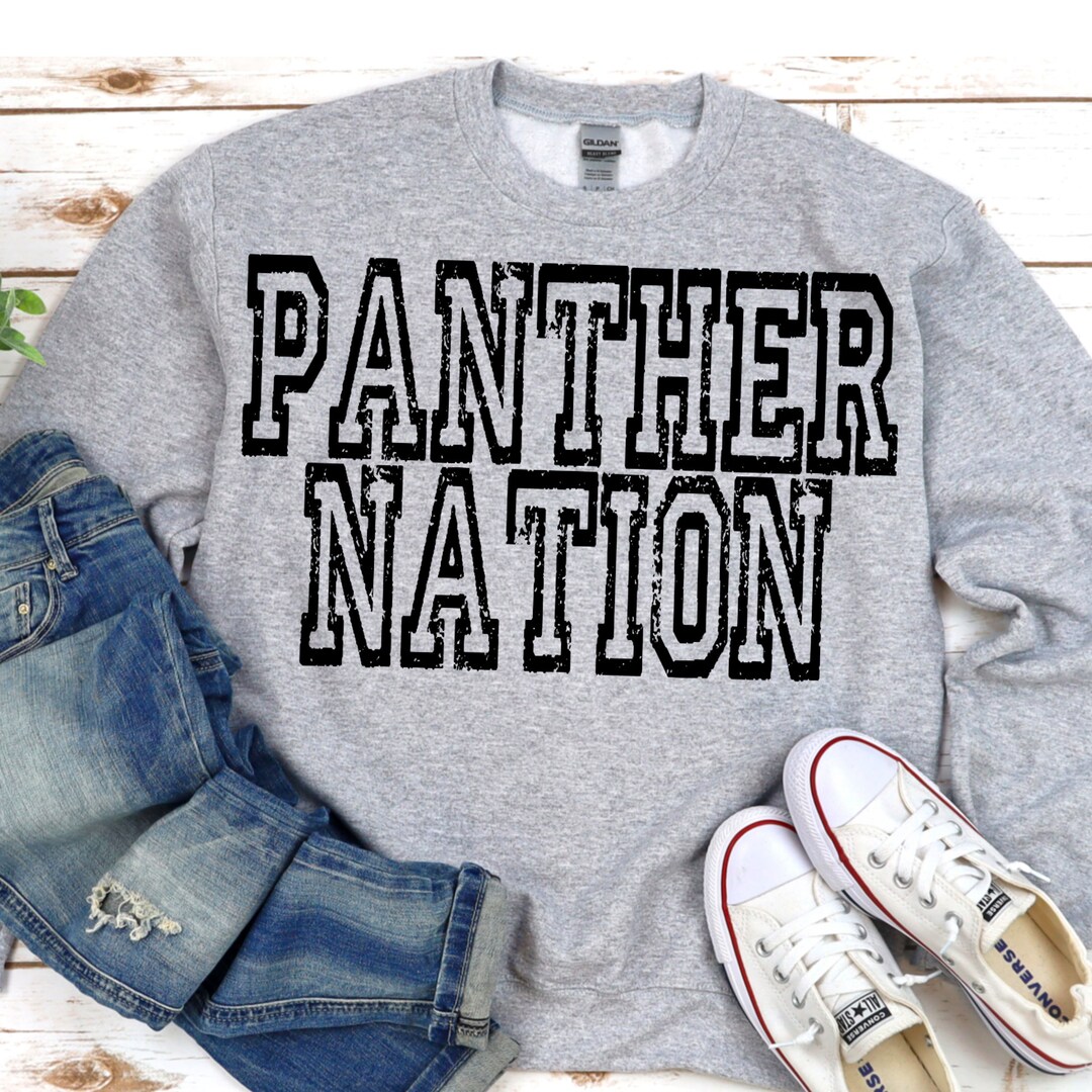 Panther Nation Panthers Game Day Mascot Digital Design , Design Tshirt ...