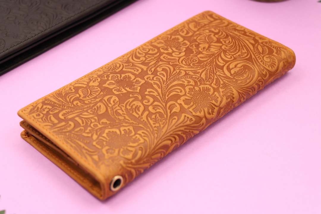 Personalized Long Leather Wallet, Personalized Men's Coat Wallet, Women ...