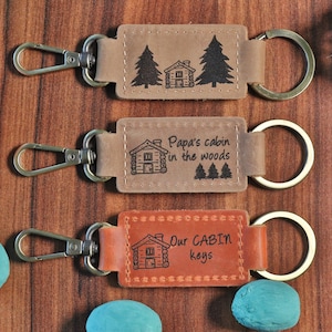 CABIN KEYS, Keychain for Cabin, Cottage Keychain, Gift for Second Home ...