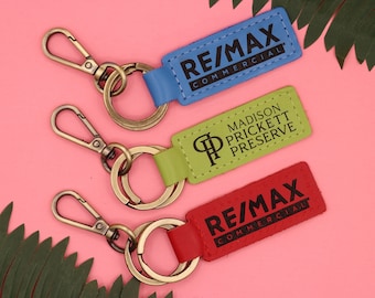 Corporate Gifts for Employees, Personalized Keychain, Leather Keychain ...