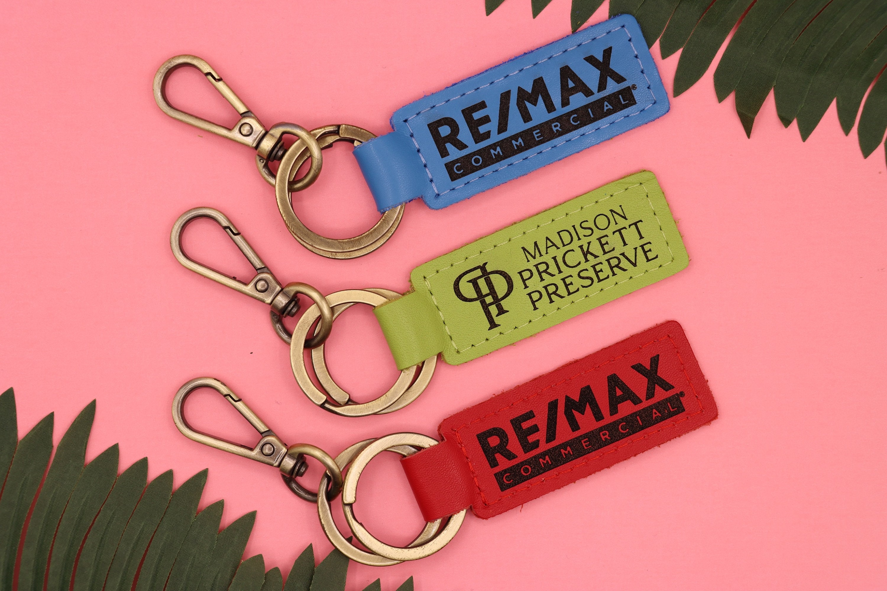 Business Logo Keychain, Custom Leather Keychain - Etsy