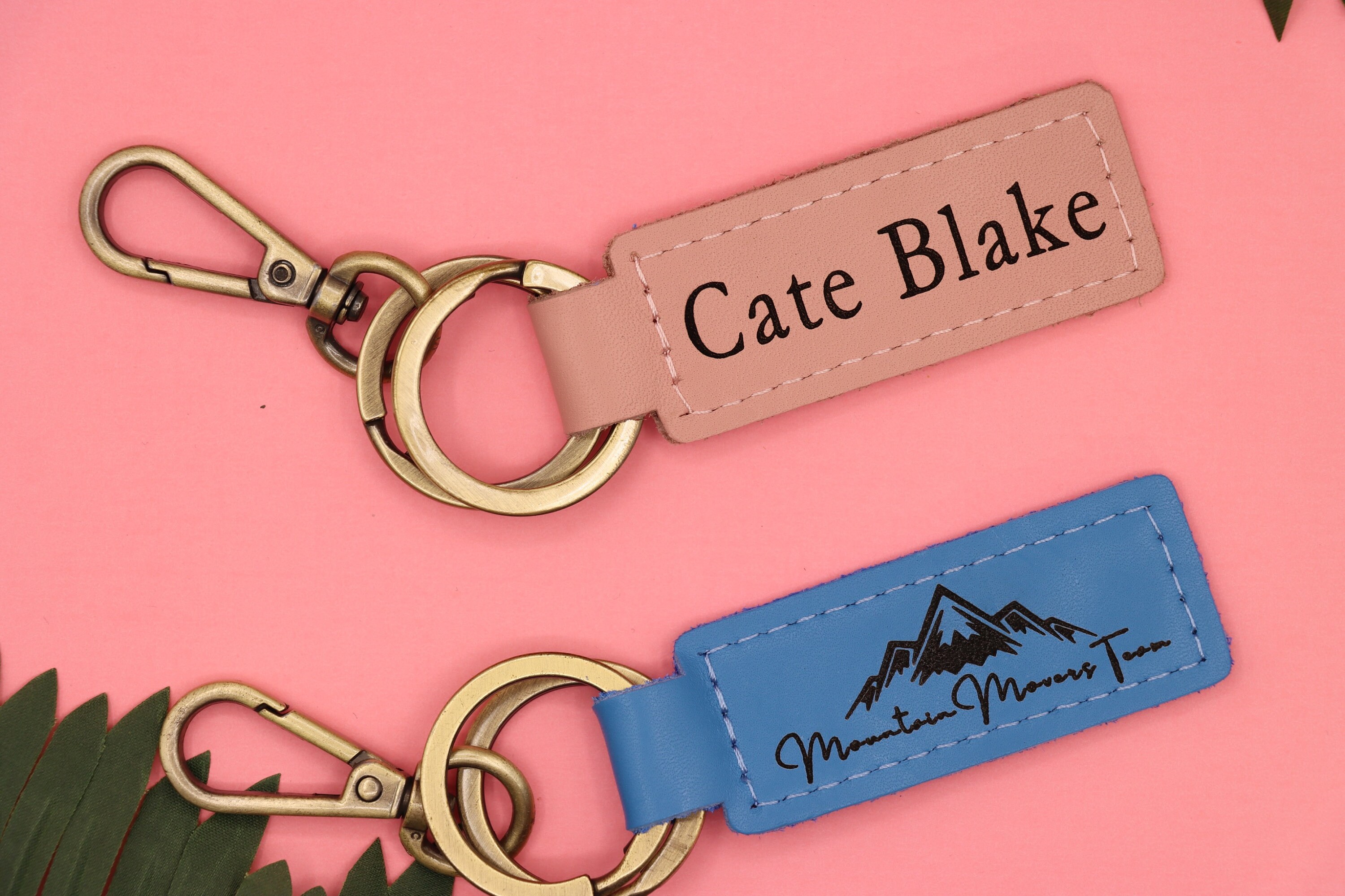 Business Logo Keychain, Custom Leather Keychain - Etsy