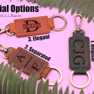 Corporate Gifts for Employees, Personalized Keychain, Leather Keychain ...