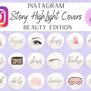 45+ Instagram Story Highlight Covers for Beauty, Instagram Highlights ...