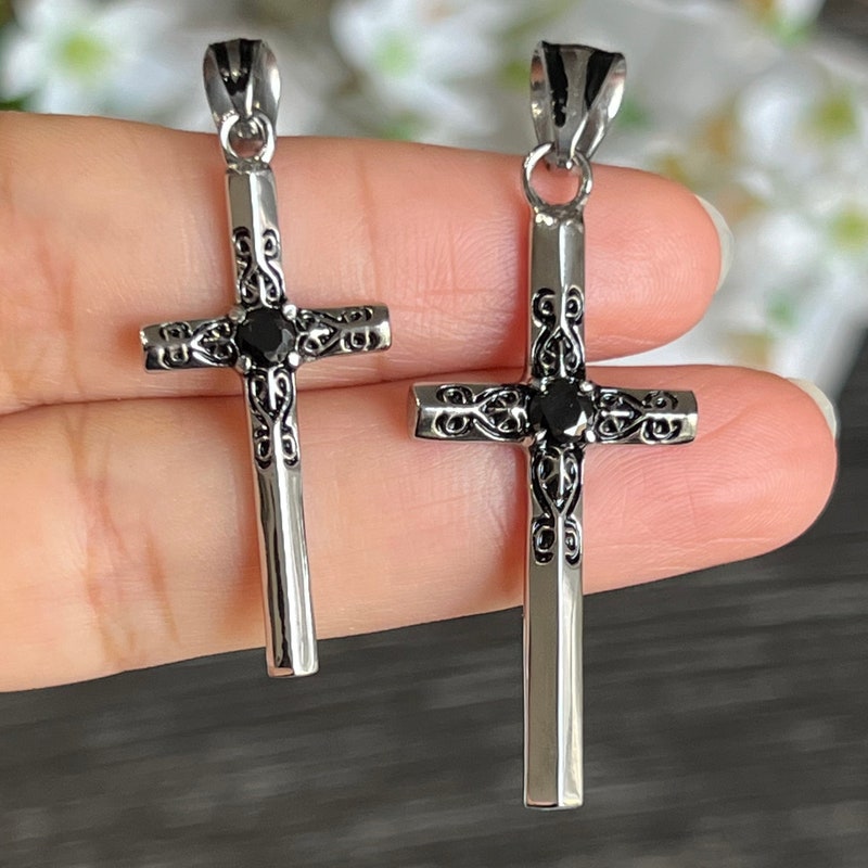 Modern Cross Pendant - Etsy
