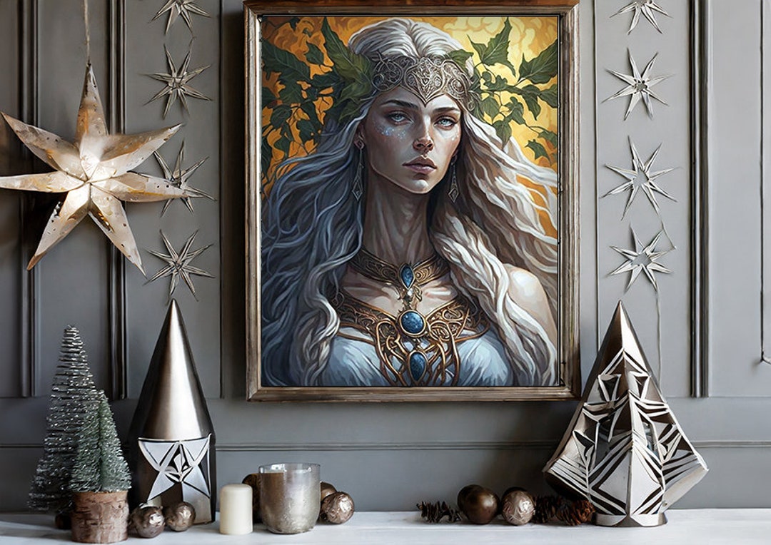 Eir | Yule | Norse Pagan | Goddess Art | Yule Gifts | Pagan Decor ...