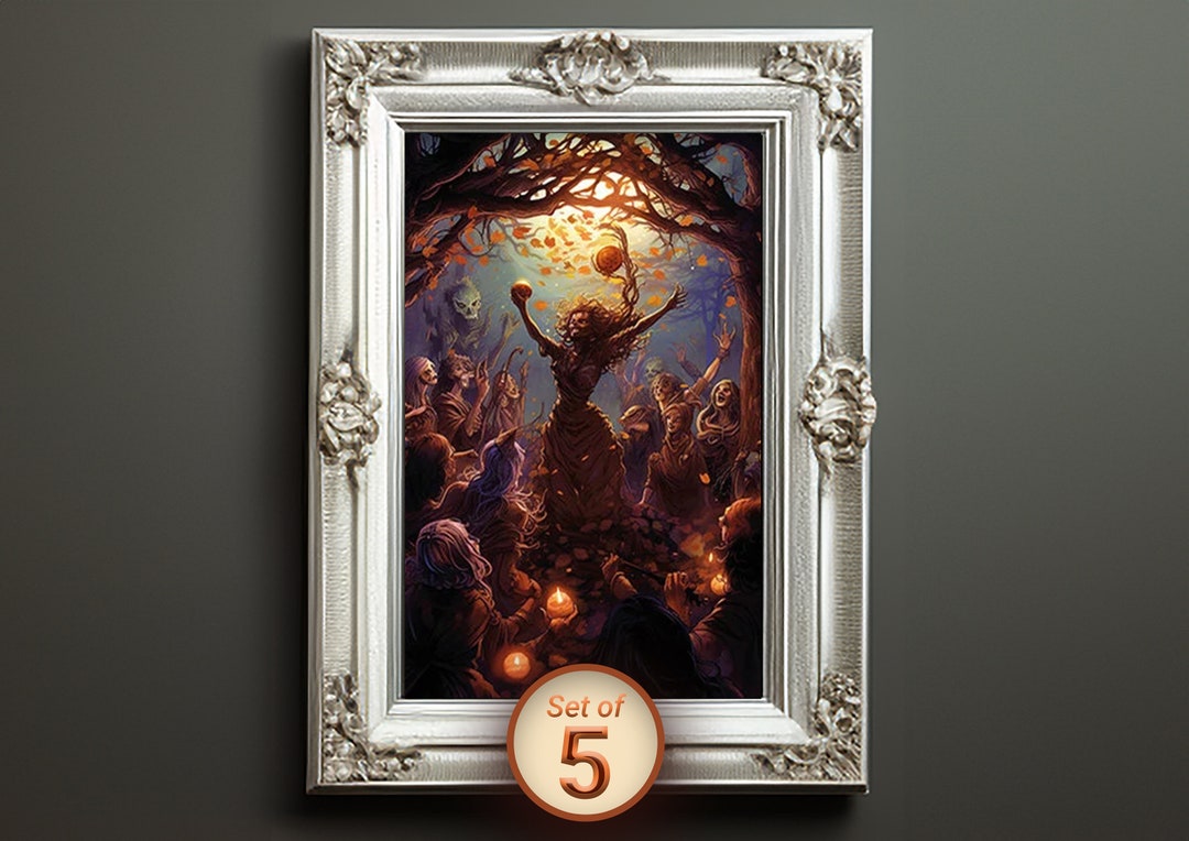 Set of 5 Samhain Poster Samhain Samhain Art Samhain - Etsy