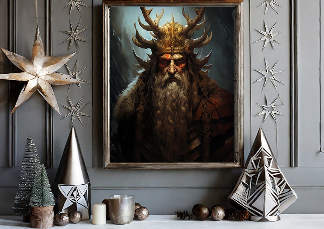 Freyr | Yule | Norse Pagan | God Art | Yule Gifts | Pagan Decor | Yule ...