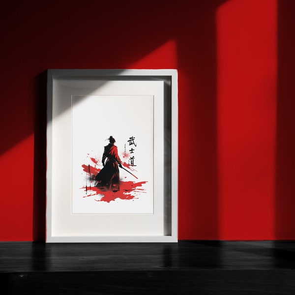 Samurai Ink Poster - Etsy
