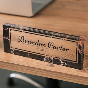 Coach Desk Name Plates for Women and Men Coach Gift Basketball Coach ...