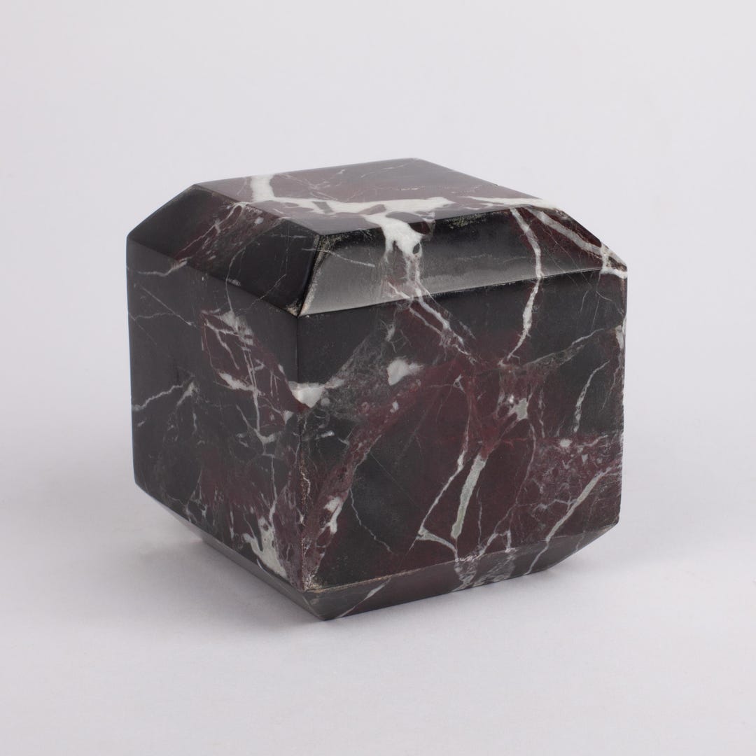 Rosso Levanto Marble Cube, Stone Cube, Marble Cube, Marble Ornament ...