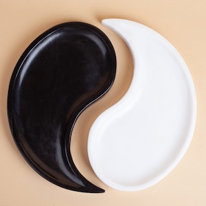 Yin Yang Marble Plate, Yin Yang Plate, Marble Yin Yang, Stone Yin Yang ...