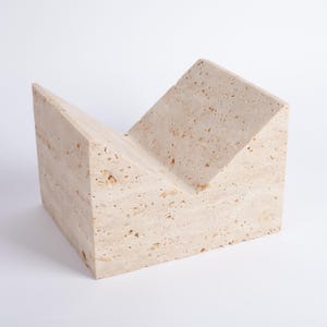 Travertine Bookstand, Marble Bookstand, Beige Travertine Book Holder ...