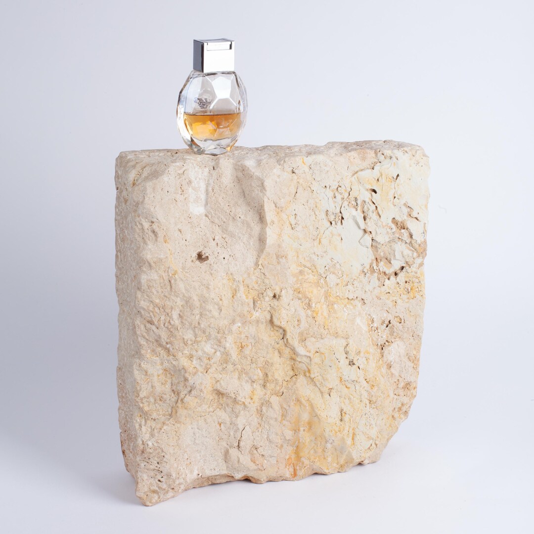 Natural Beige Travertine Piece: Home Decor Ornament (12x4x11" Inches ...