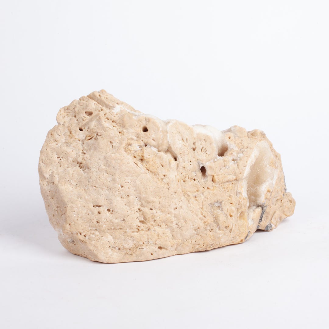 Natural Travertine Piece, Travertine Ornament. Travertine Calcite ...