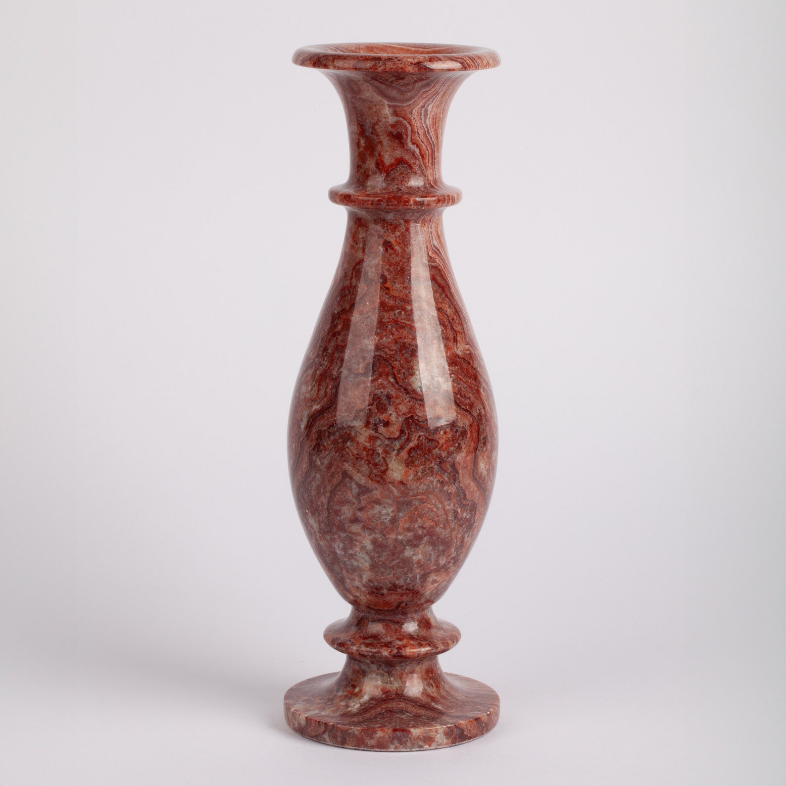 Pink, Rose Alabaster Vase, Small Onyx Vase, Hand Carved Onyx, Onyx ...