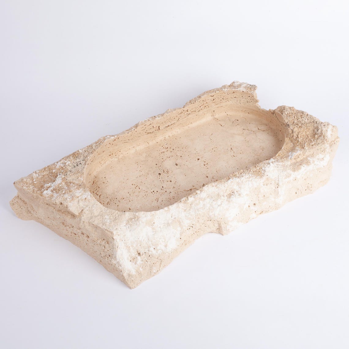 Handmade Beige Travertine Bowl Rustic Stone Catchall Centerpiece - Etsy