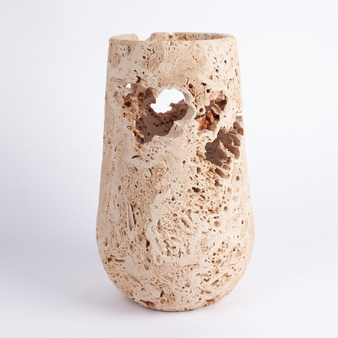 Unique Travertine Pot, Home Decoration, Marble Decoration, Home ...