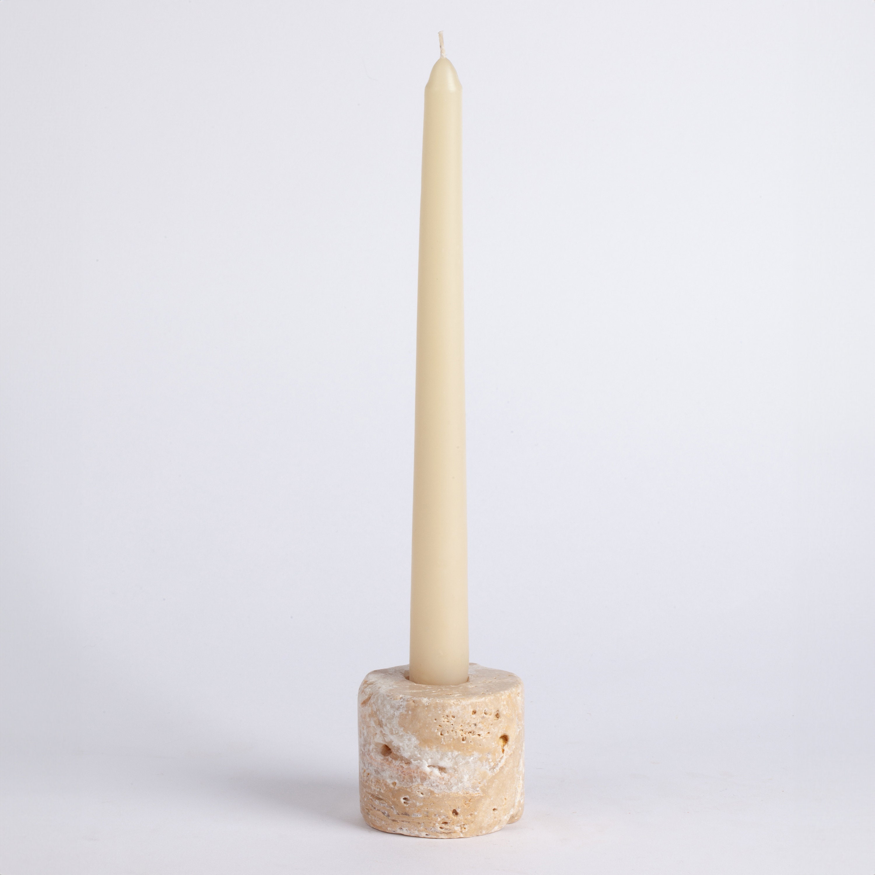 Travertine Candlestick Holder / Natural Stone Candlestick Holder ...
