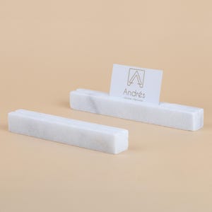 White Marble Card Holder, Marble Menu Holder, Marble Jewelry Display ...