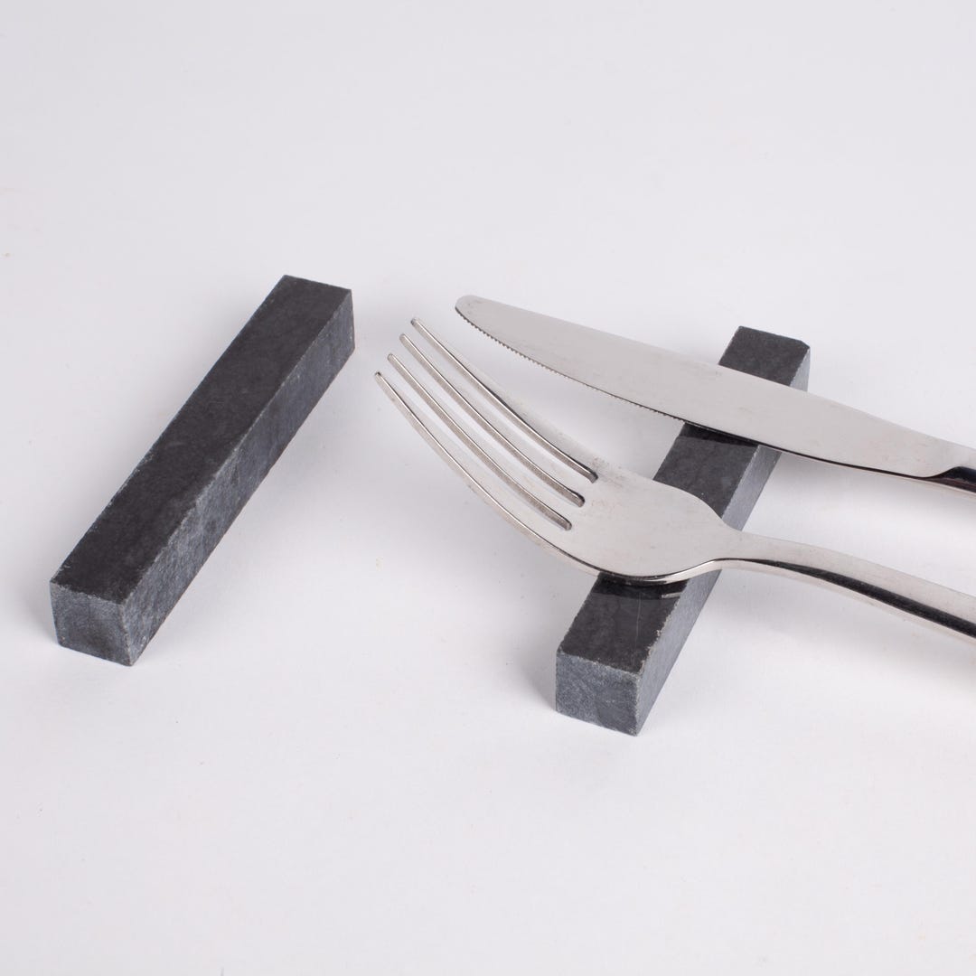 Black Marble Cutlery Rest Set 6pcs, Marble Cutlery Rest Set, Marble ...