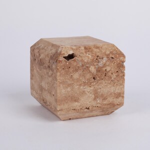 Beige Travertine Cube, Stone Cube, Marble Cube, Travertine Ornament ...