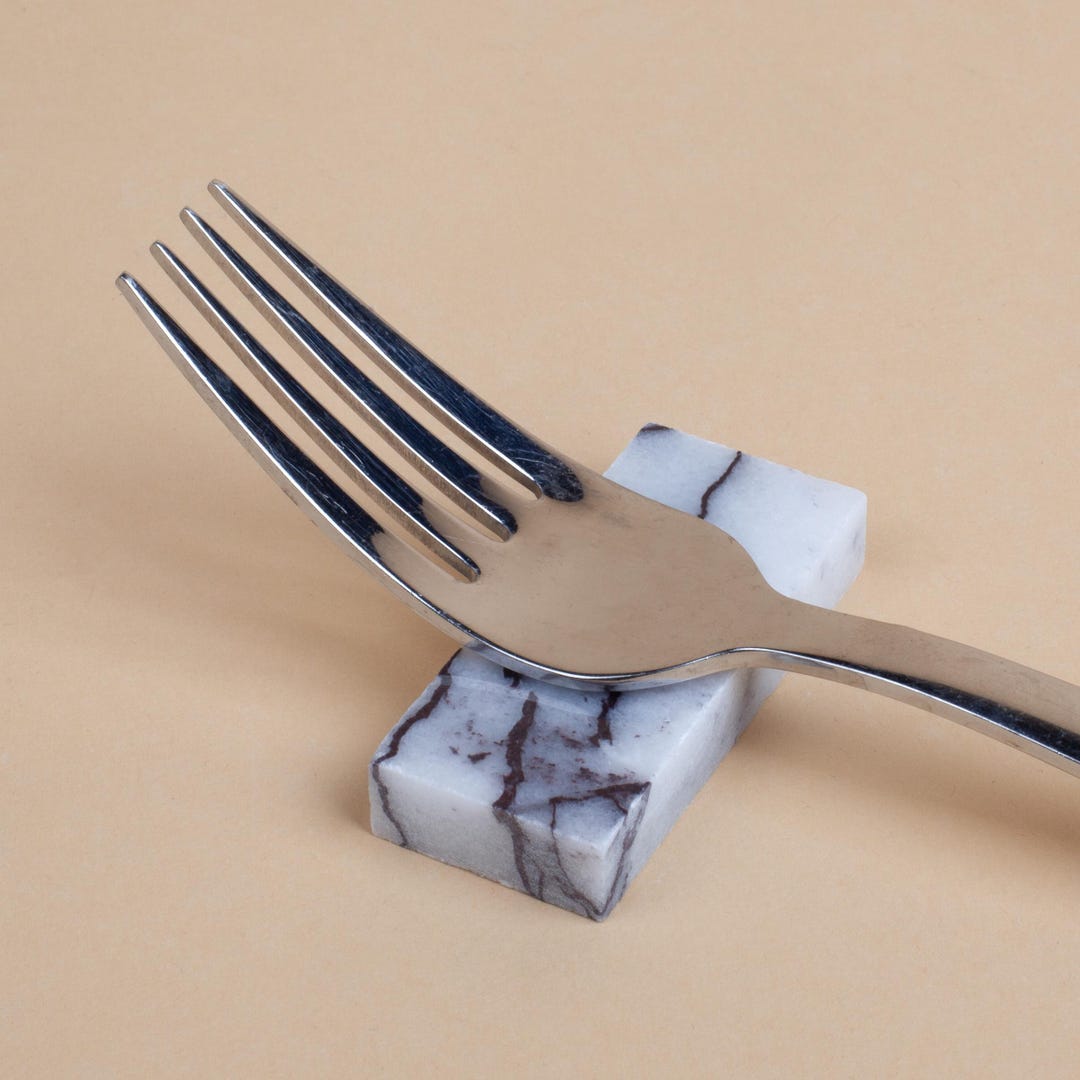Mini Marble Cutlery Rest, Chopstick Rest, Lilac Marble Cutlery Rest ...