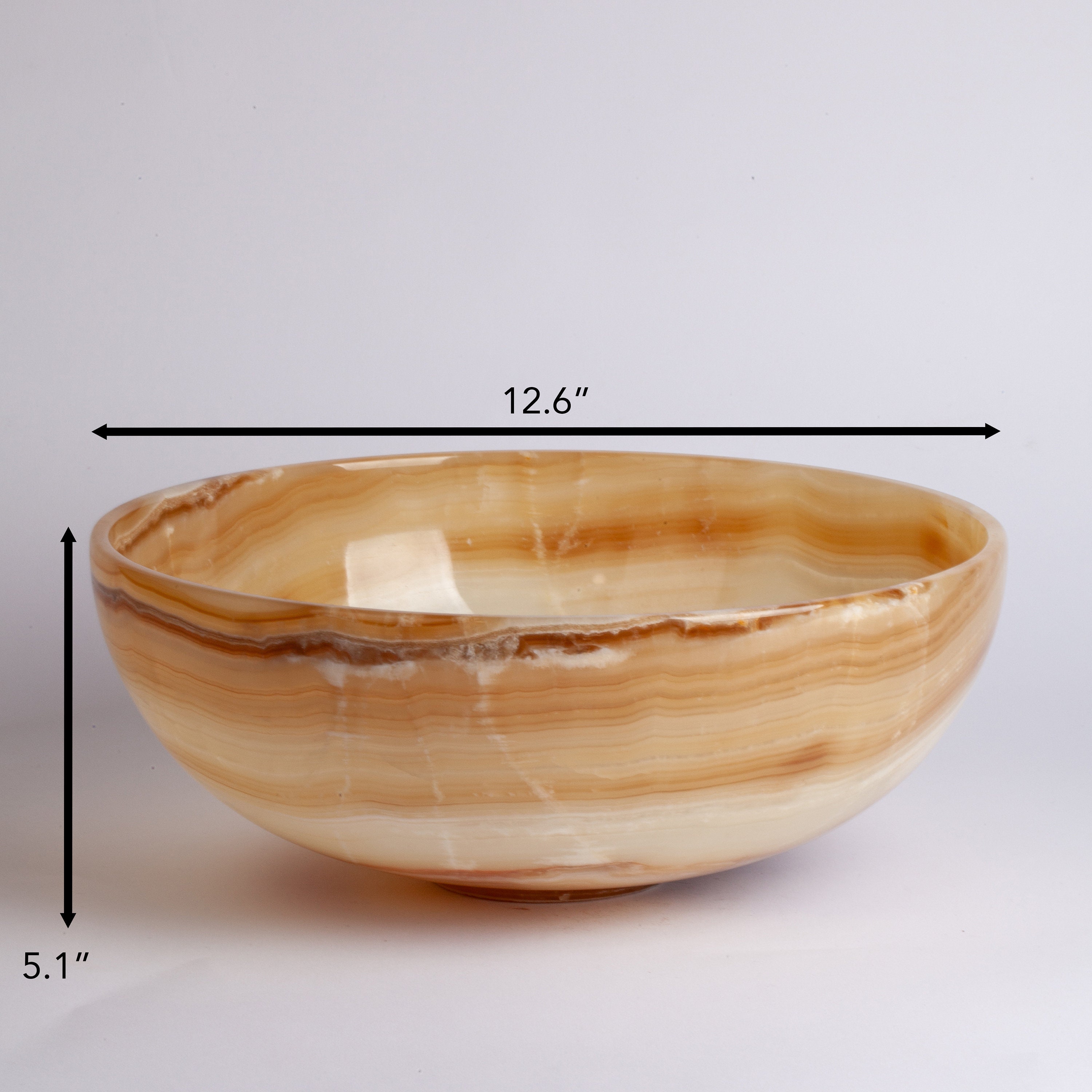 Hand Carved Yellow Alabaster Bowl Natural Stone Home Decoration - Etsy