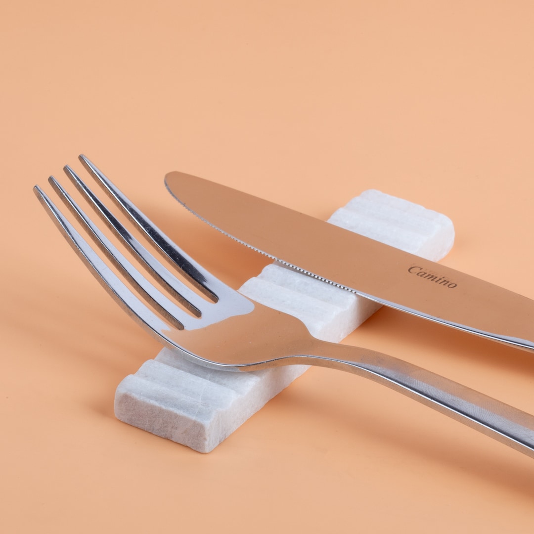 White Marble Cutlery Rest / Chopstick Rest / Marble Cutlery Rest ...