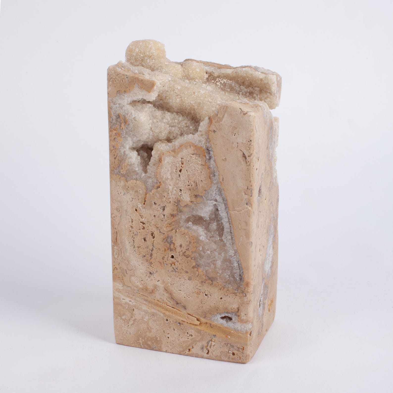 Natural Travertine Piece, Travertine Ornament. Travertine Calcite ...