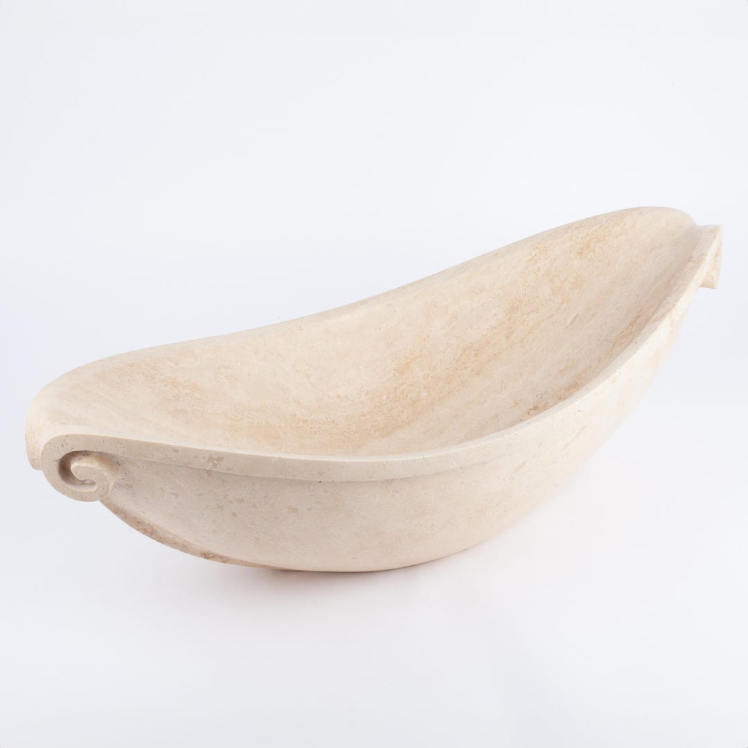 Beige Travertine Sink, Roman Style Sink, Unique Travertine Sink, Marble ...