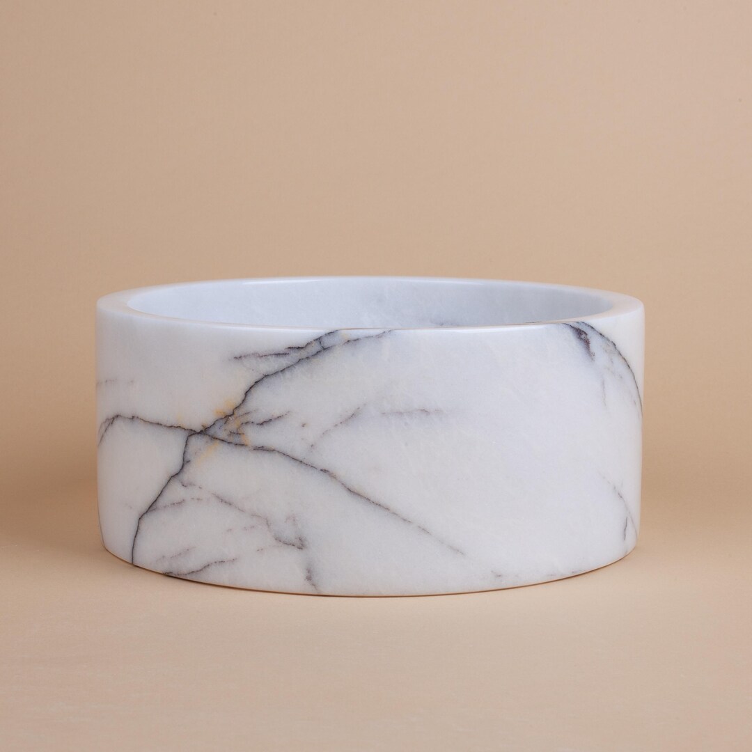 Marble Serving Bowl / Large Centerpiece / Large Bowl / Marble Bowl ...