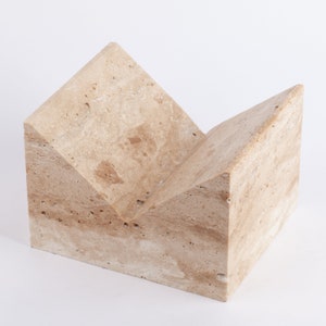 Travertine Bookstand, Marble Bookstand, Beige Travertine Book Holder ...