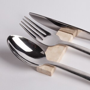 8pcs Beige Travertine Cutlery Rest / Chopstick Rest / Marble Cutlery ...