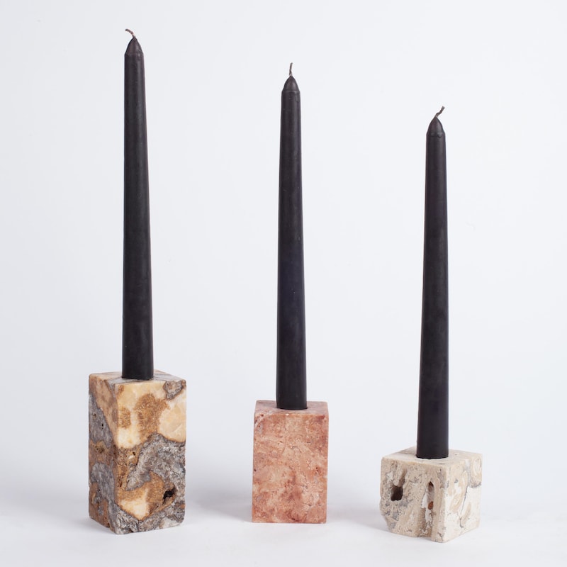 Marble Candle Holder - Etsy