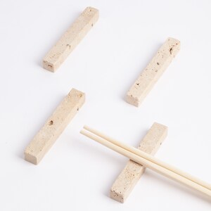8pcs Beige Travertine Cutlery Rest / Chopstick Rest / Marble Cutlery ...