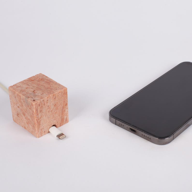 Travertine Cable Holder, Charging Cable Organizer, Cable Keeper ...