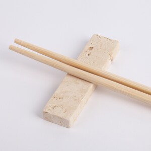 8pcs Beige Travertine Cutlery Rest / Chopstick Rest / Marble Cutlery ...