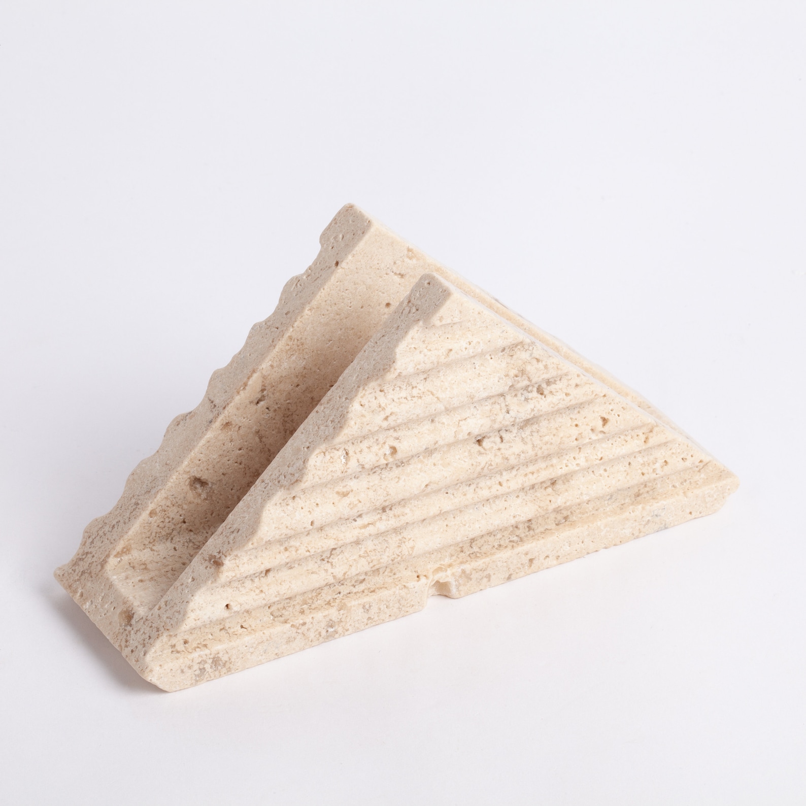 Travertine Triangle Napkin Holder / Marble Napkin Holder / Home ...
